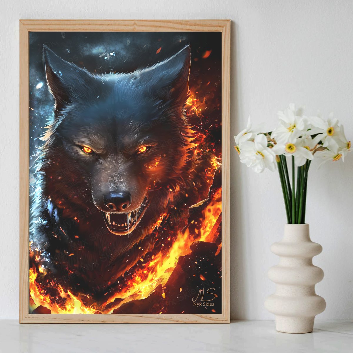 Fenrir Poster – nyxskiesllc